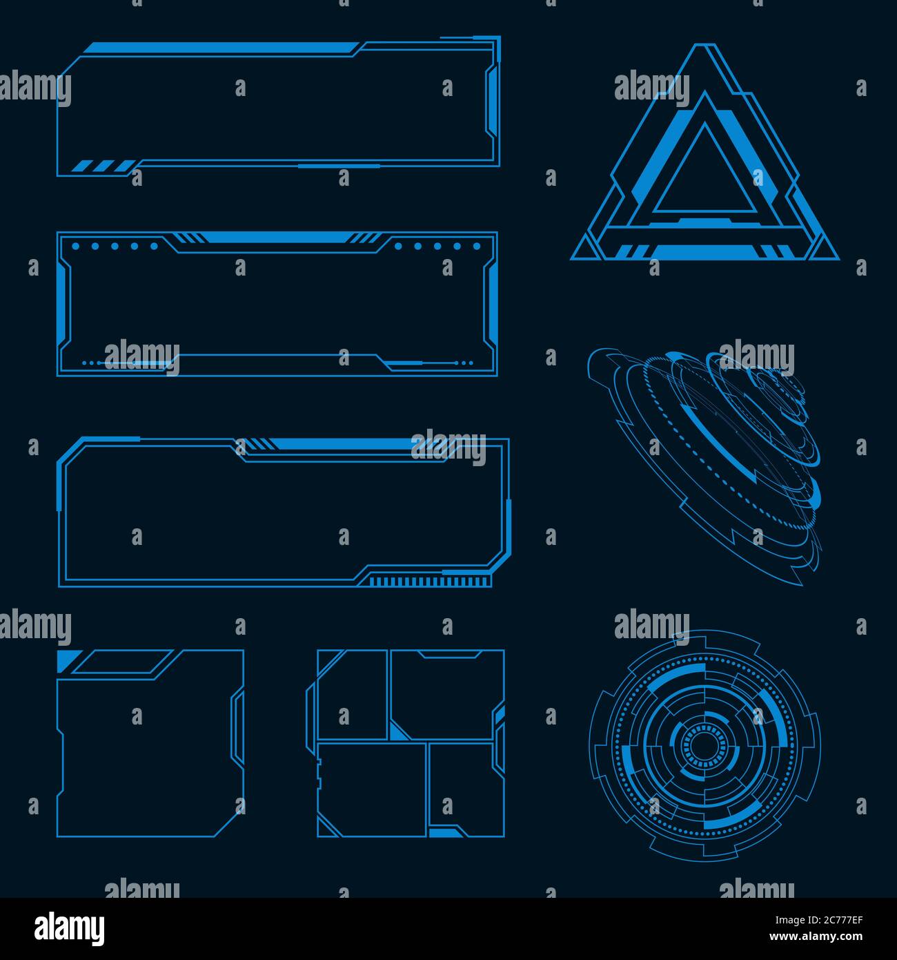 Futuristic user interface illustration design template Stock Vector ...