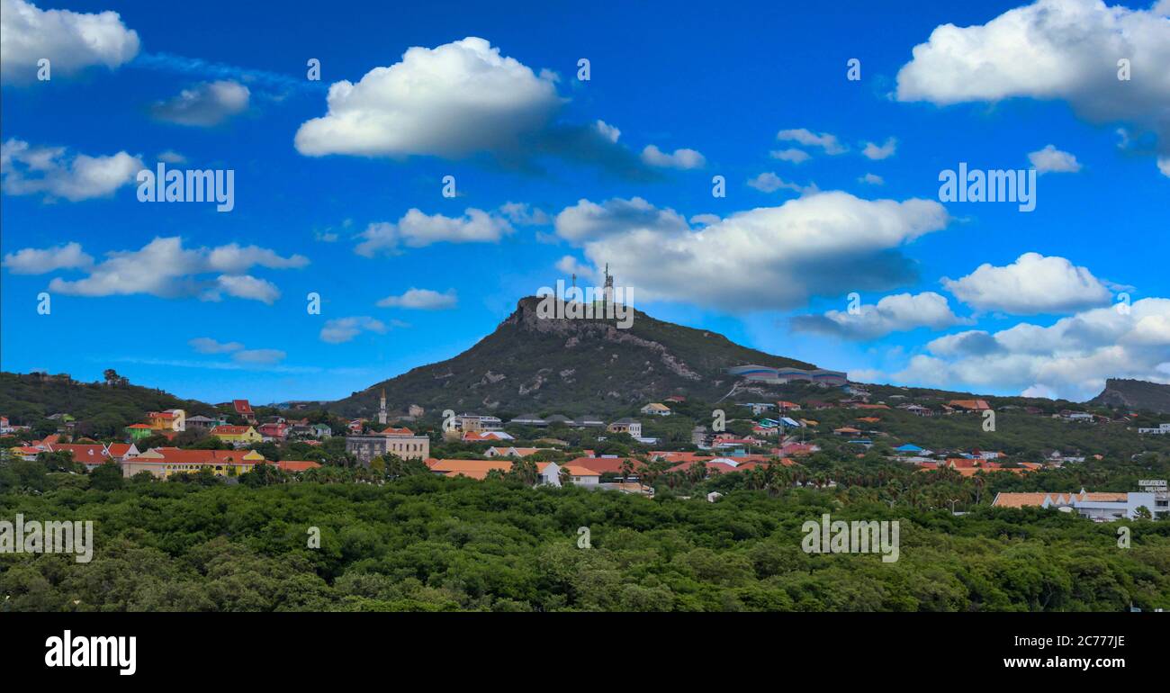 Mountain Near Coast of Curacao Stock Photo - Alamy