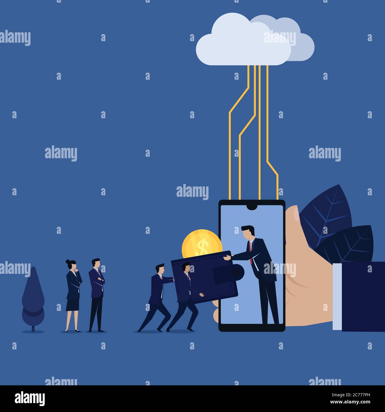 Concept technology migration business Stock Vector Images - Alamy