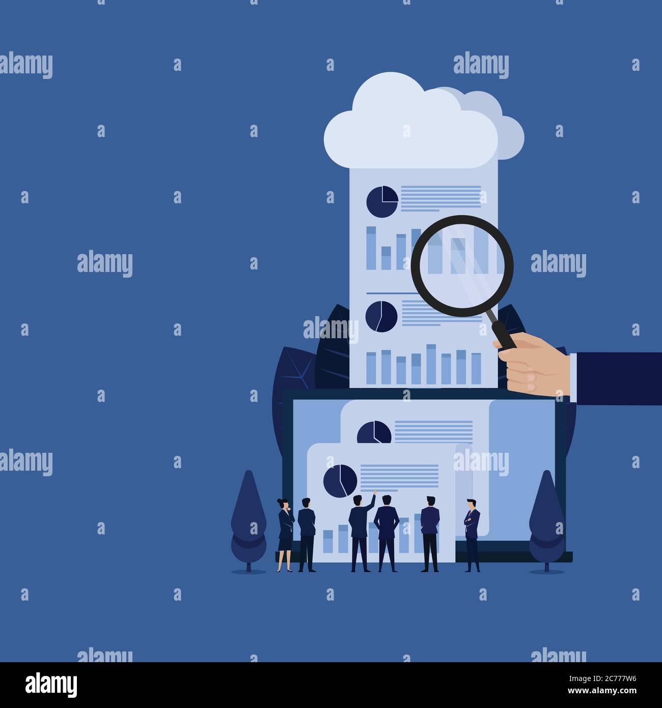 Audit symbol icon Stock Vector Images - Alamy