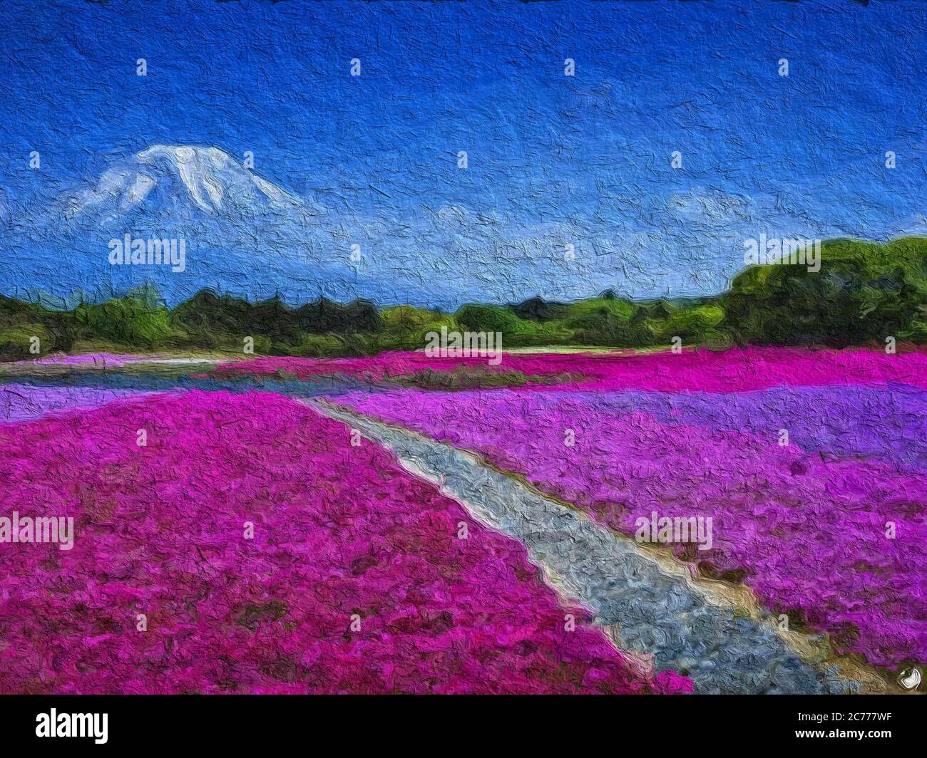 Beautiful landscape painting hi-res stock photography and images - Alamy