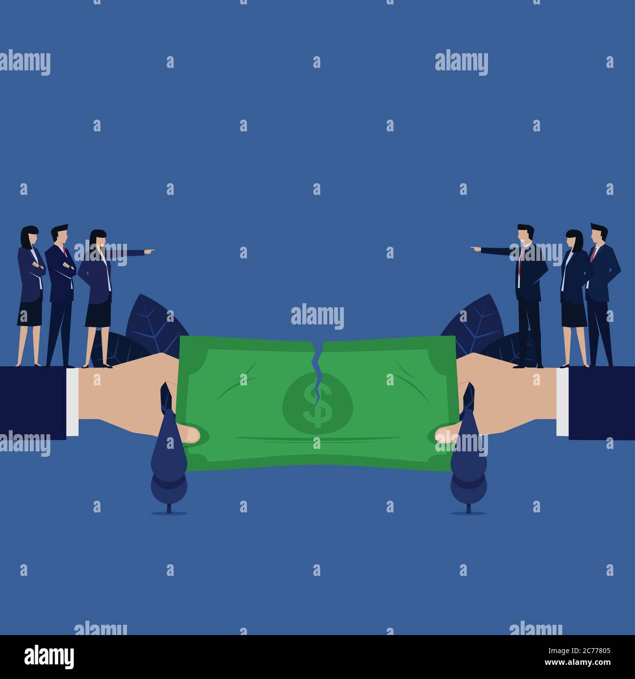 Two people arguing group Stock Vector Images - Alamy