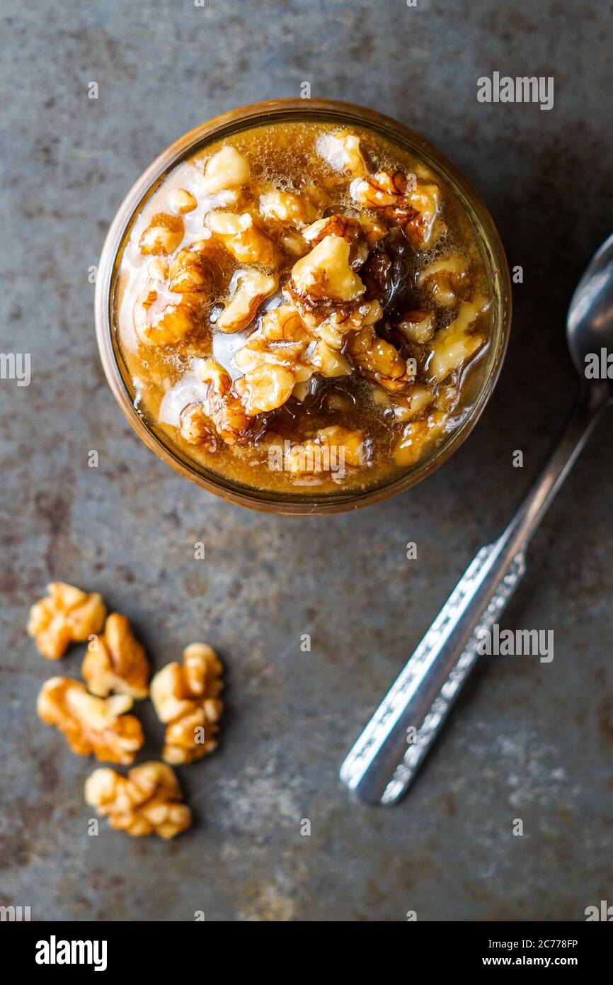 Wet walnuts close up hi-res stock photography and images - Alamy