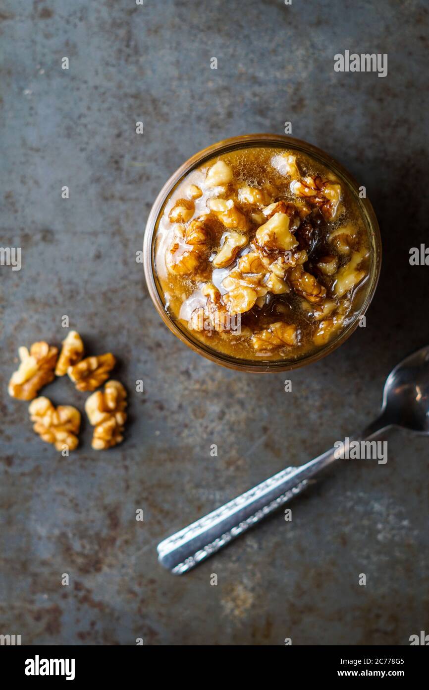 Wet walnuts close up hi-res stock photography and images - Alamy