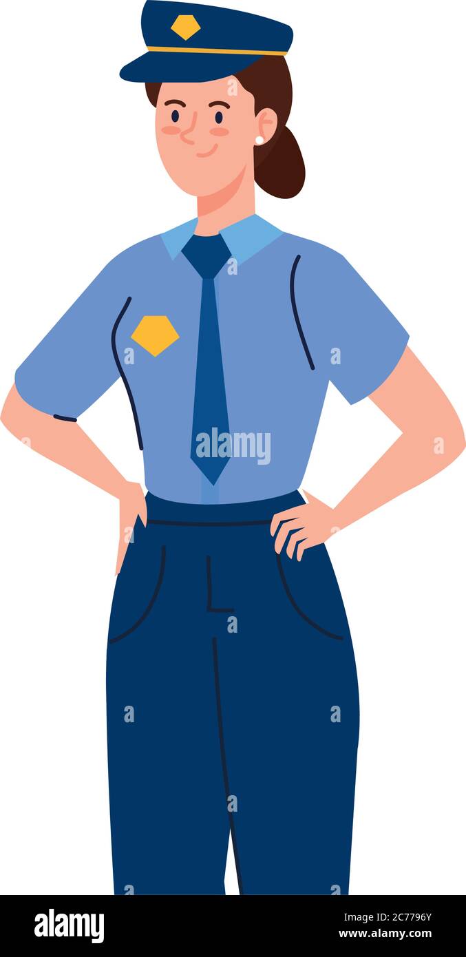 police woman worker vector design Stock Vector Image & Art - Alamy