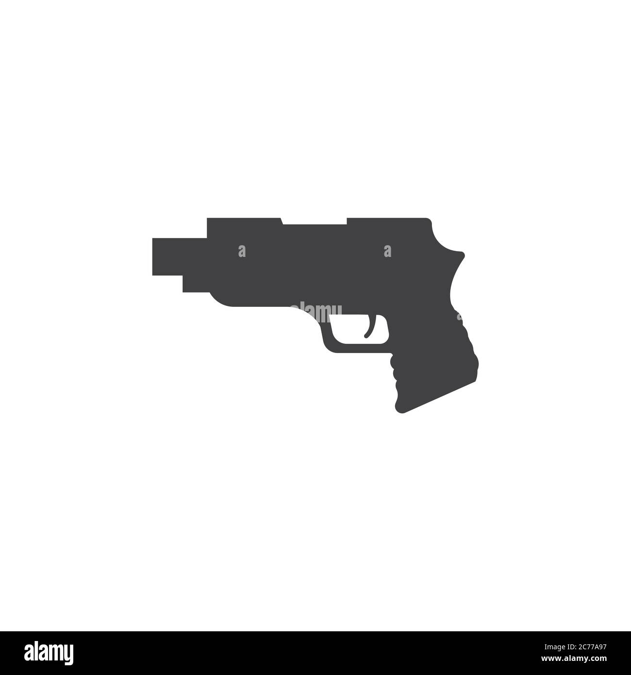 Gun Illustration Template vector icon design Stock Vector Image & Art ...