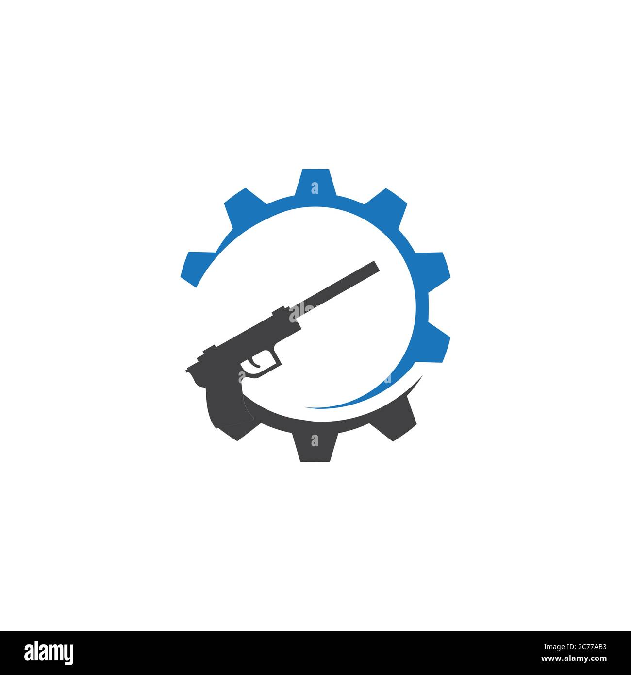 Gun Illustration Template vector icon design Stock Vector Image & Art ...