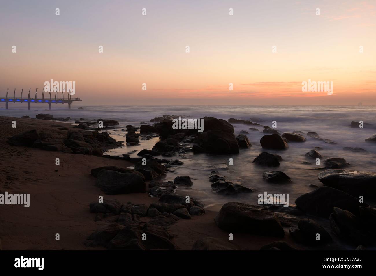 Landscape, Durban, South Africa, beautiful seascape of Umhlanga Rocks ...