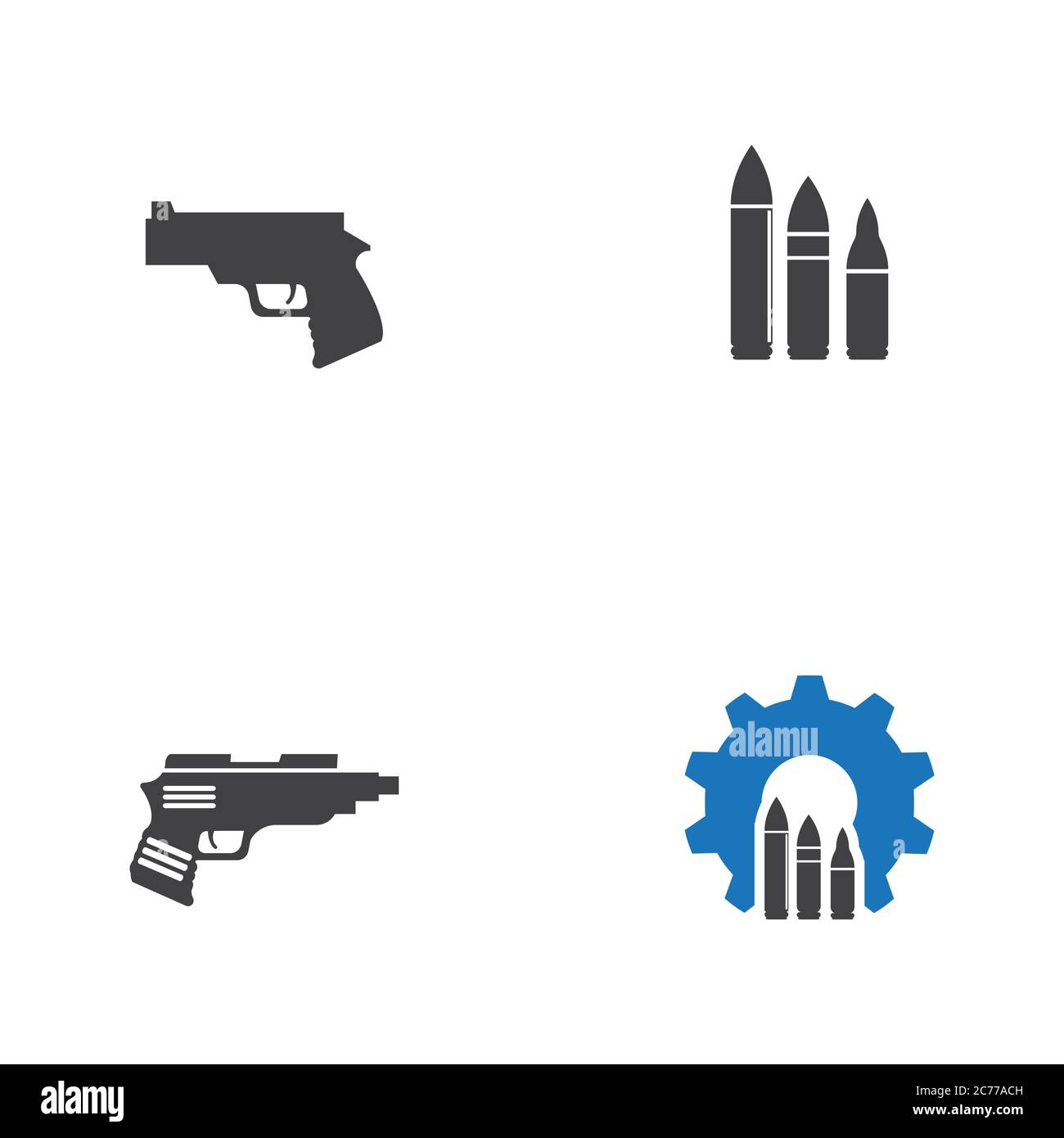 Heavy machine guns vector vectors Stock Vector Images - Alamy