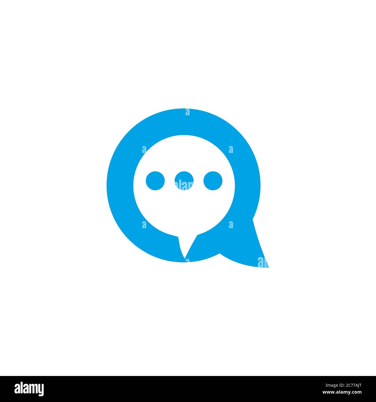 Speech bubble icon Logo template vector illustration Stock Vector Image ...