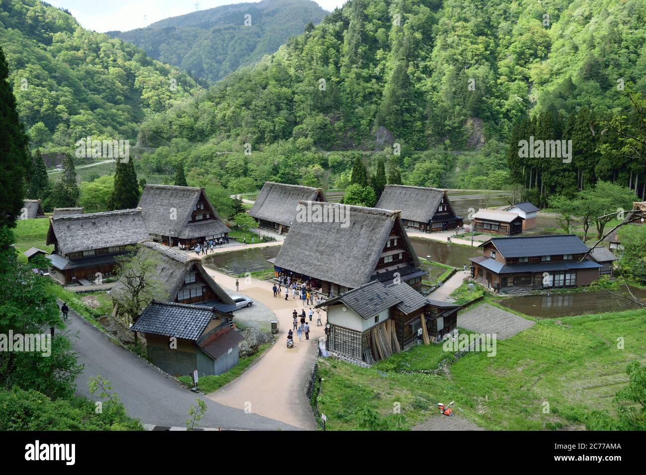 View of the Gokayama village, Japan, World Heritage Site Stock Photo ...