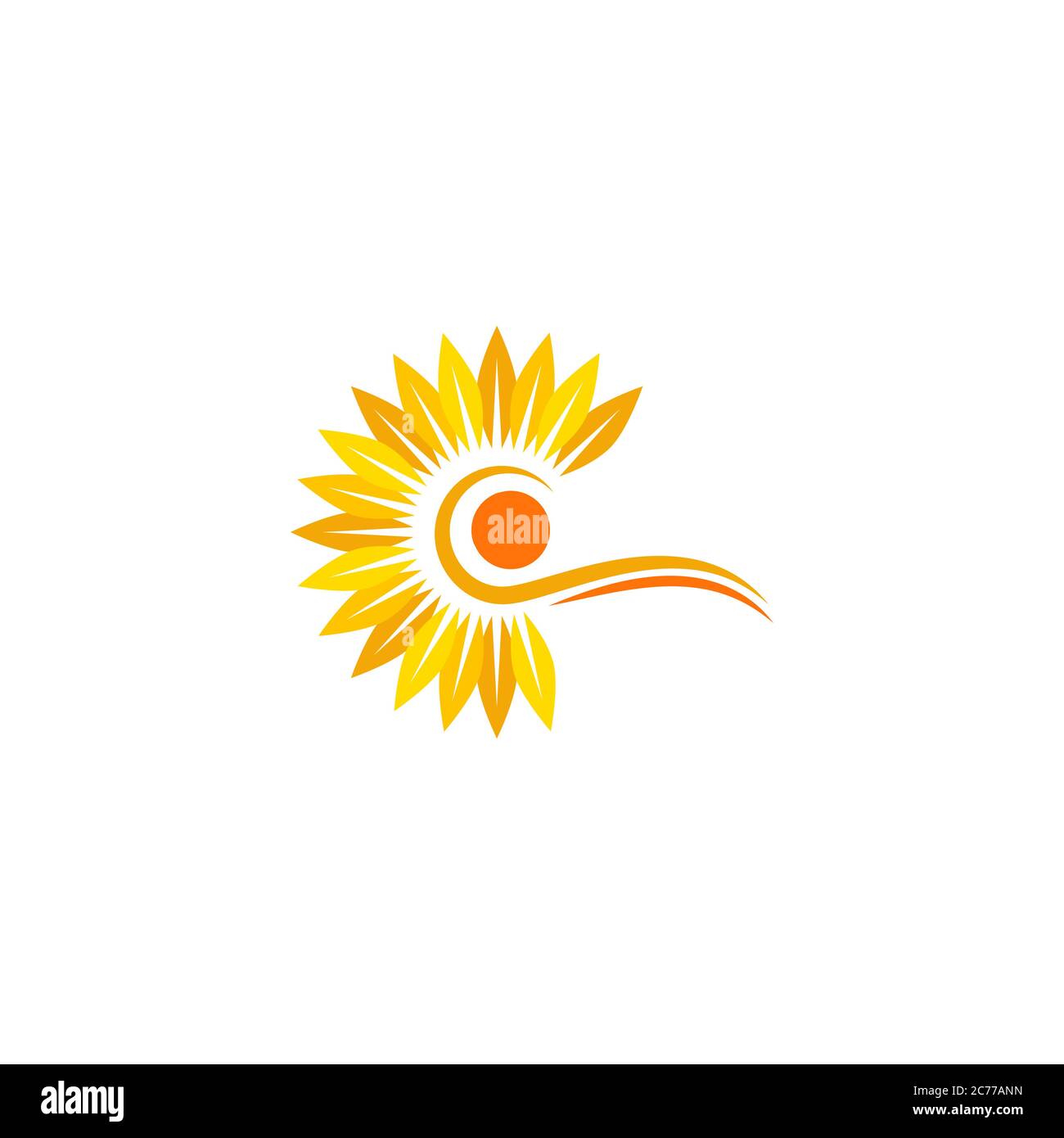 sunflower vector icon design template illustration Stock Vector Image ...