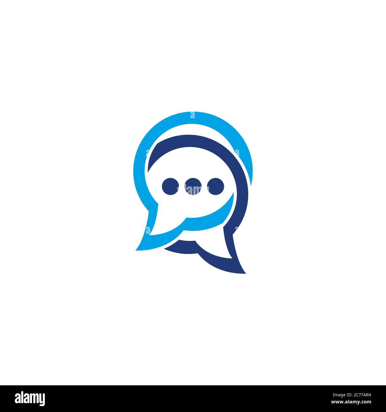 Speech bubble icon Logo template vector illustration Stock Vector Image ...