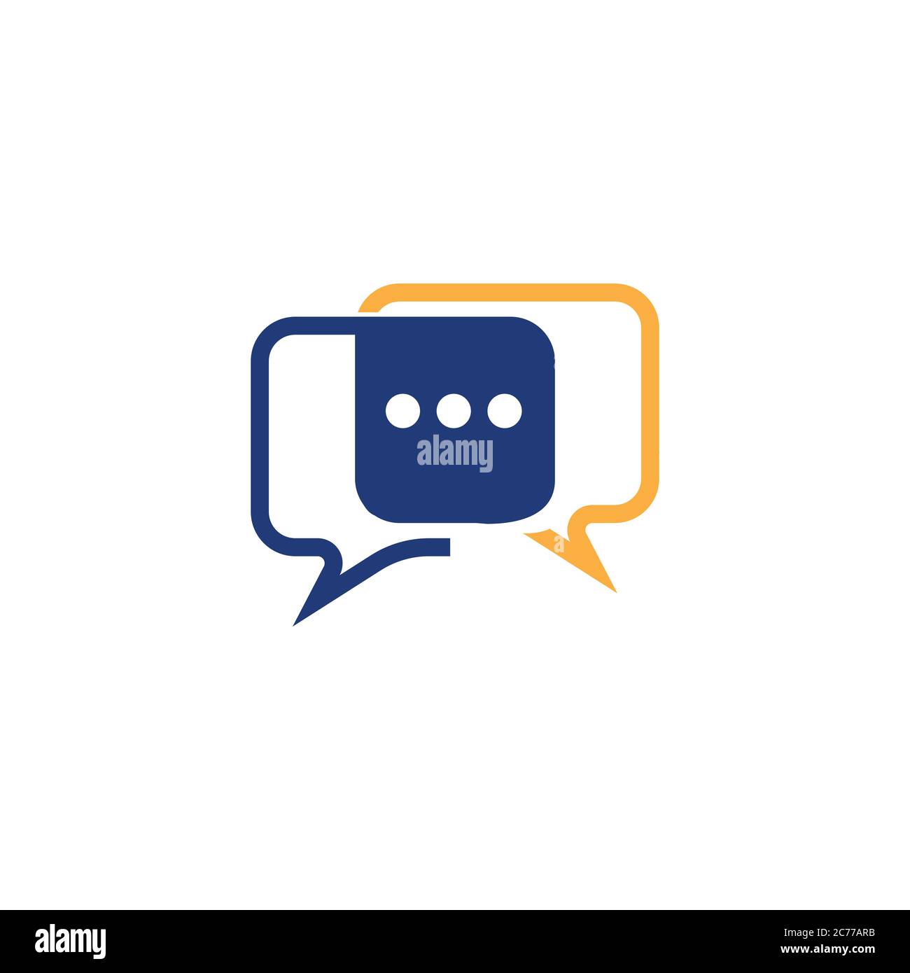 Speech bubble icon Logo template vector illustration Stock Vector Image ...