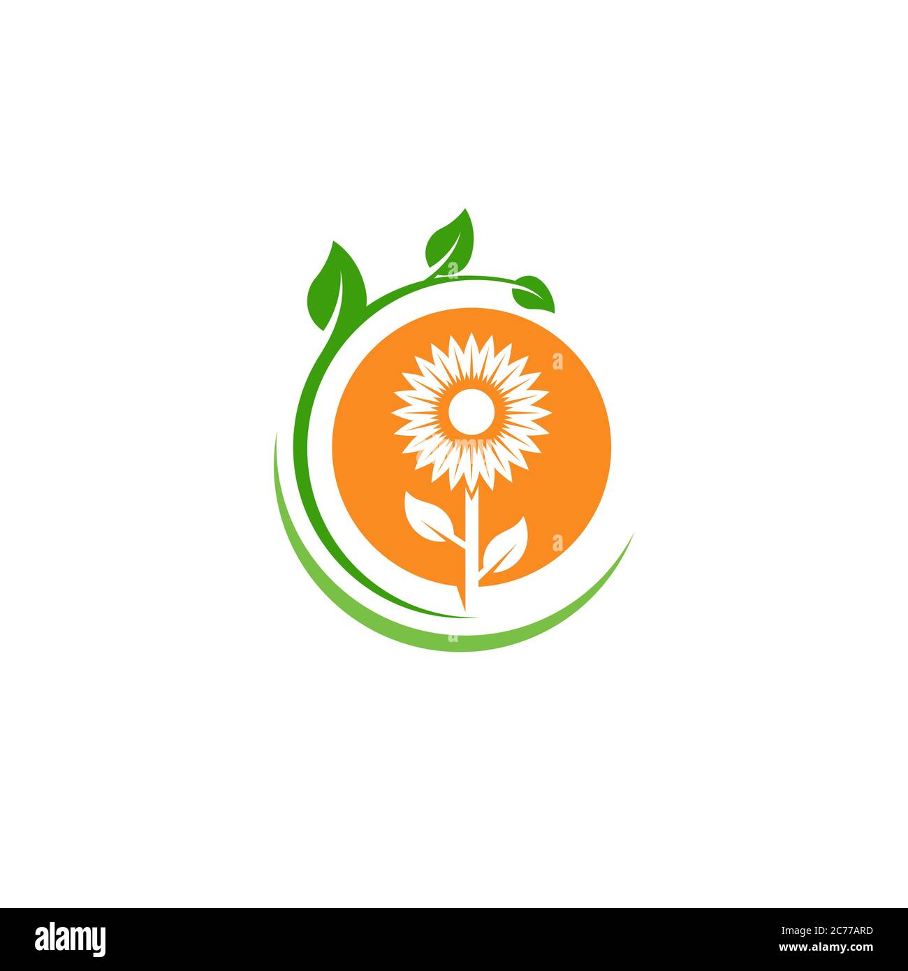 sunflower vector icon design template illustration Stock Vector Image ...