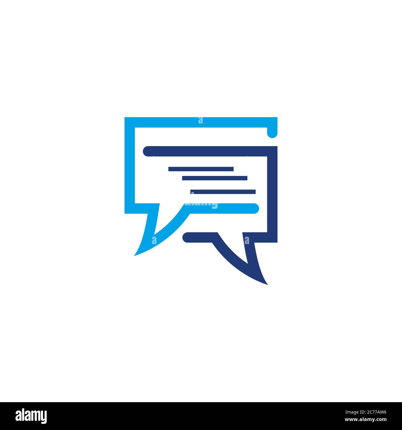 Speech logo hi-res stock photography and images - Alamy