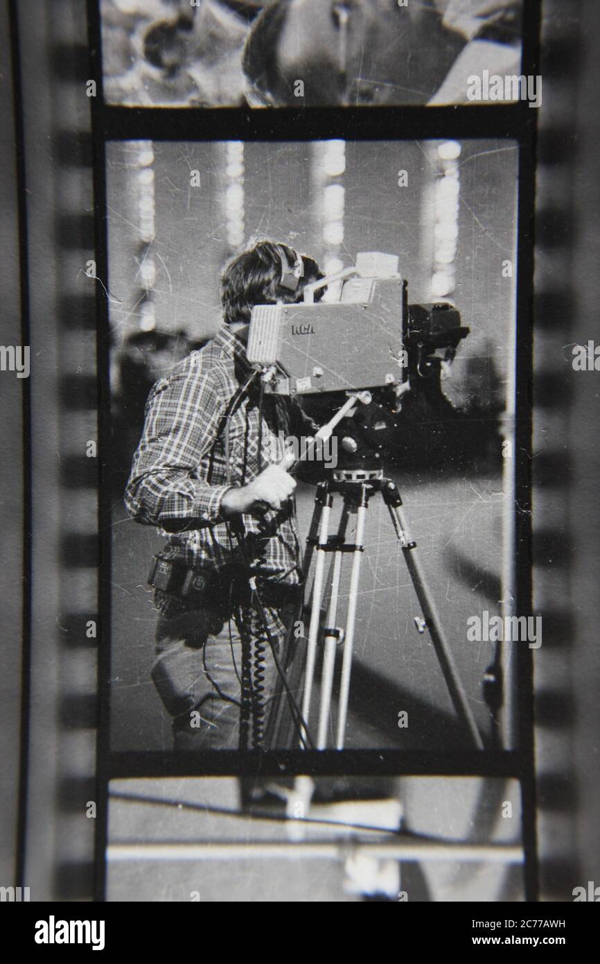 Fine 70s vintage contact print black and white photography of a ...