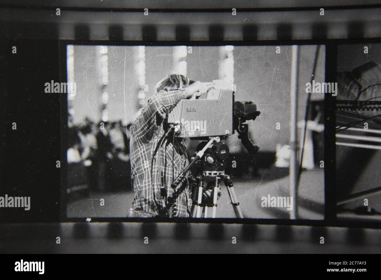 Fine 70s vintage contact print black and white photography of a ...