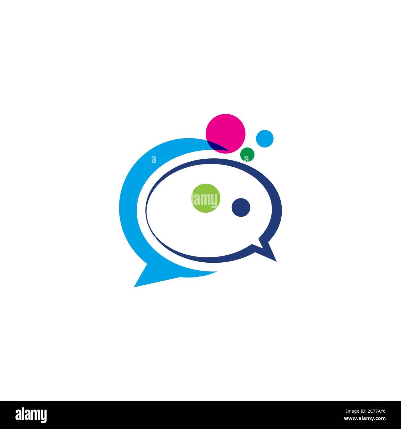 Speech bubble icon Logo template vector illustration Stock Vector Image ...