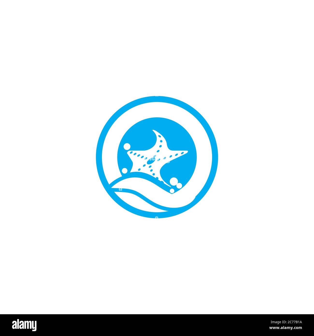 Star sea vector icon illustration design template Stock Vector Image ...