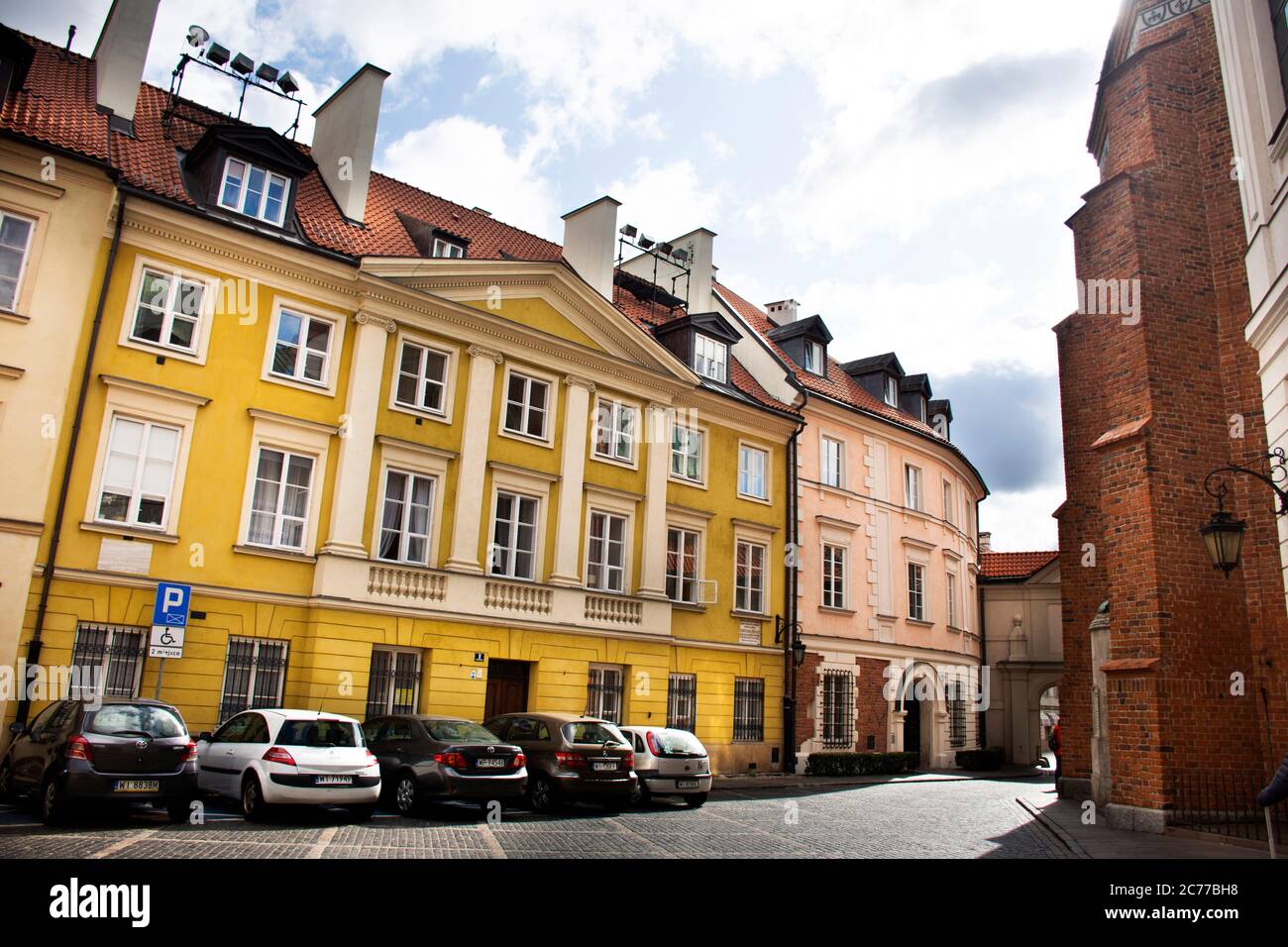 Classic retro vintage antique building for Polish or pole people and ...