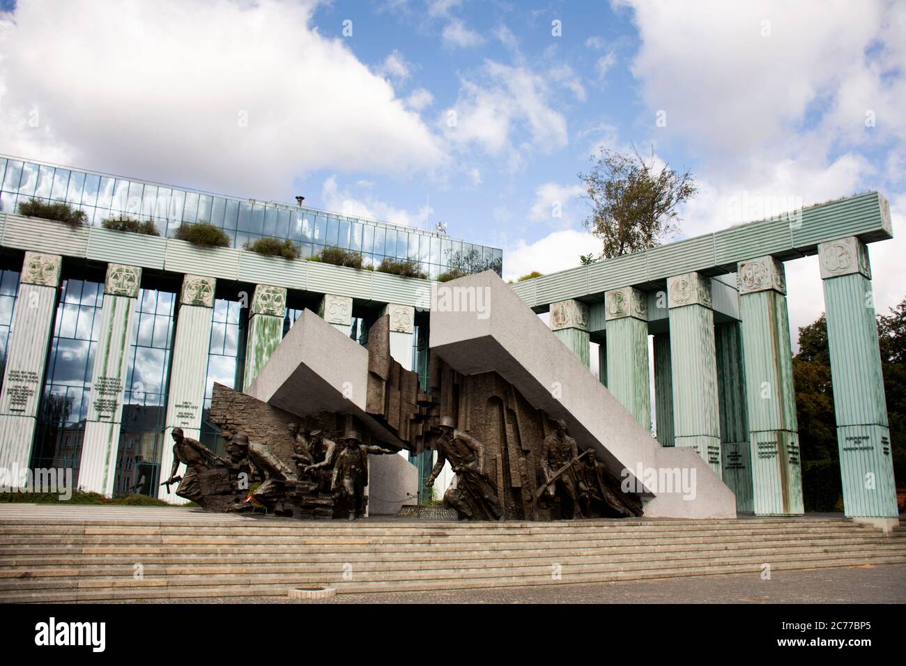 Warsaw Uprising Monument or Pomnik Powstania Warszawskiego statue in ...