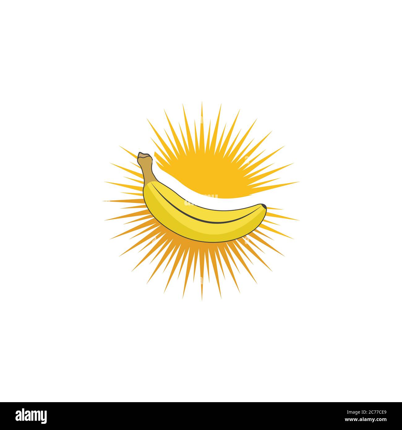 Banana icon Template vector illustration design Stock Vector Image ...