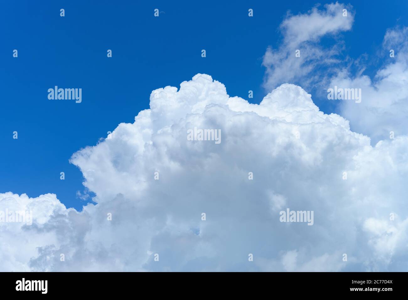 beautiful blue sky with white clouds in the noon time horizontal ...