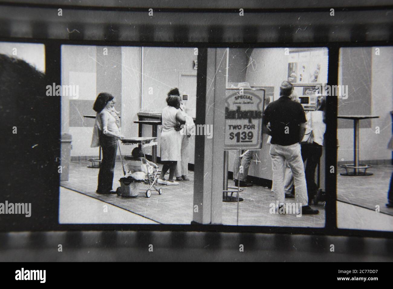 Fine 70s vintage contact print black and white photography of people ...