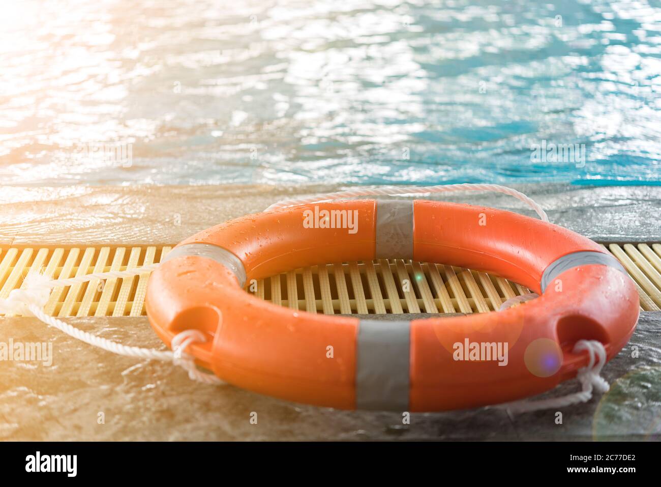 Floating tires on swiming pool Stock Photo - Alamy