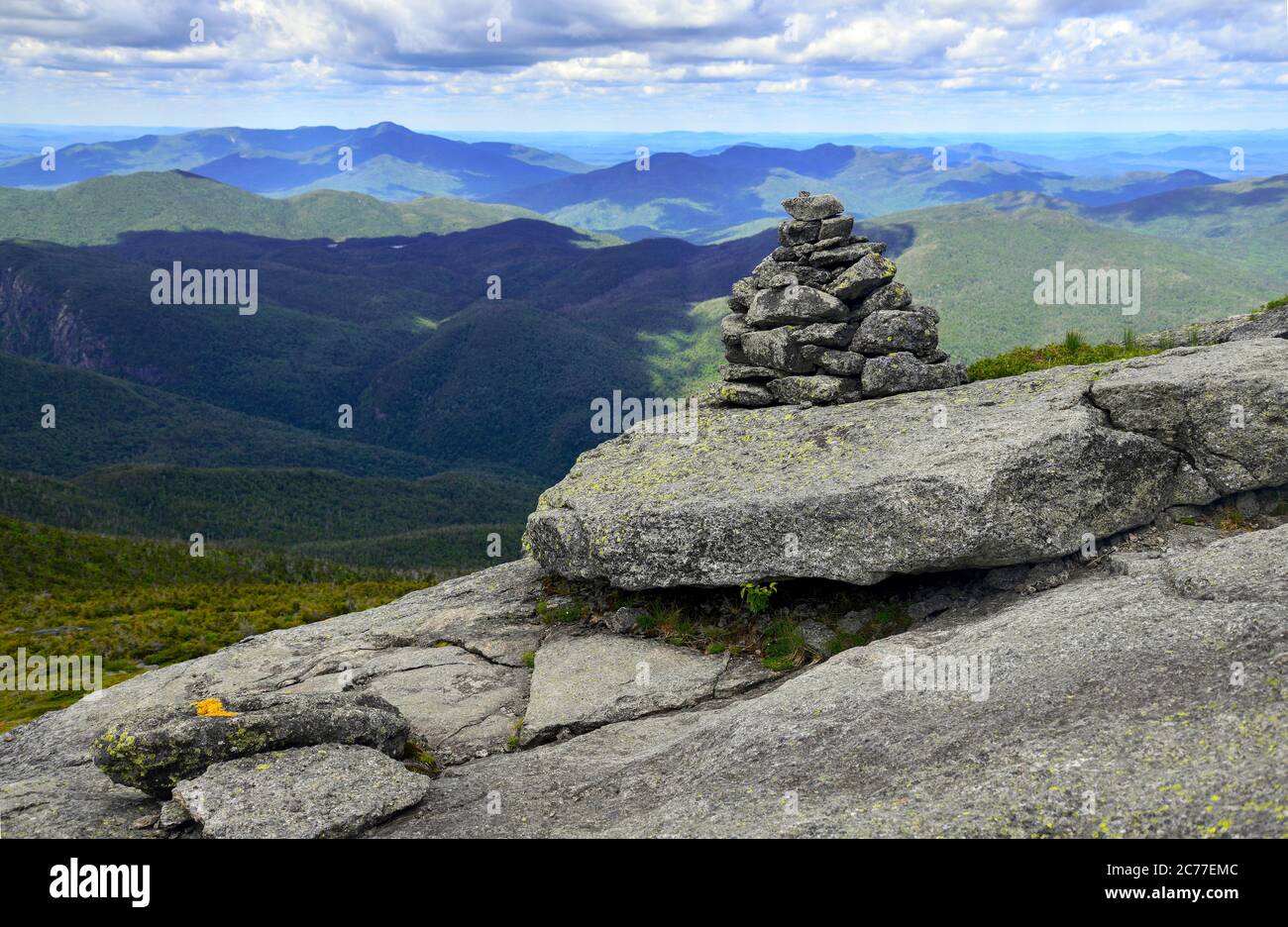 Alpine landscape wilderness in Adirondack Mountains New York Stock ...