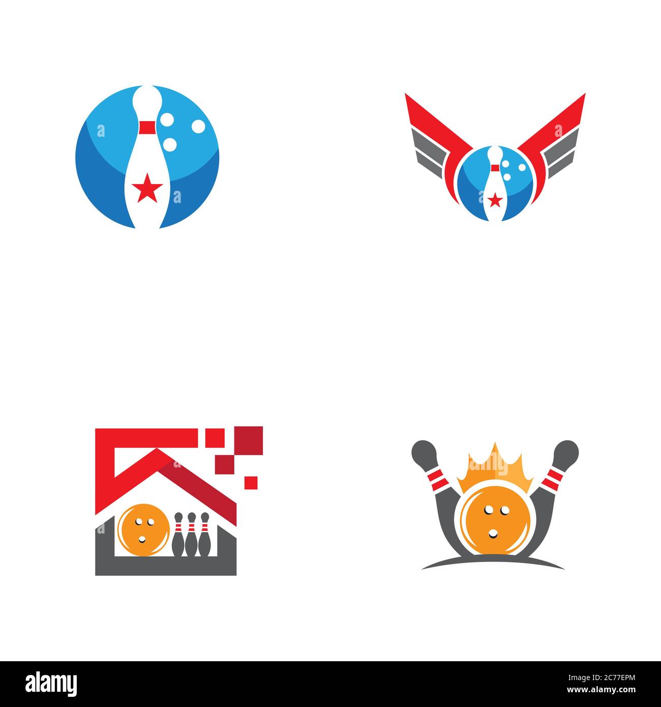 Bowling icon Template vector illustration design Stock Vector Image ...