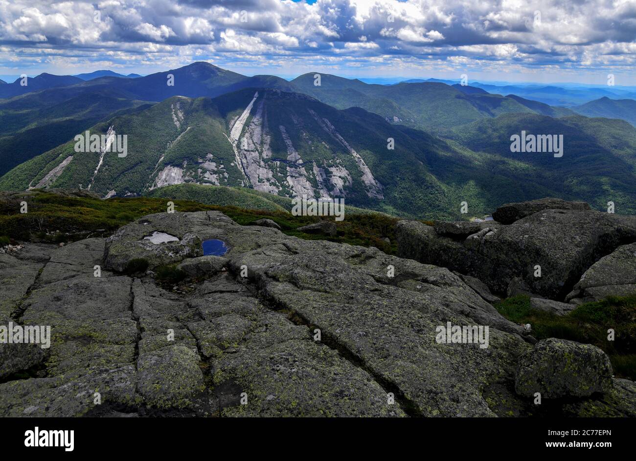 Alpine landscape wilderness in Adirondack Mountains New York Stock ...