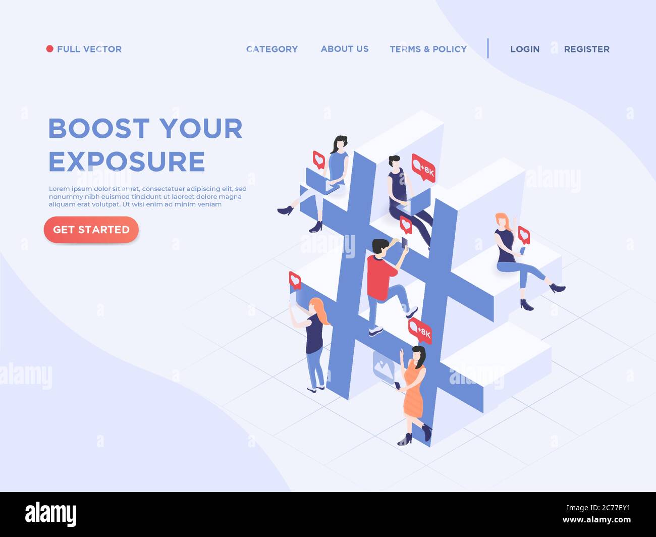 3d social media online Stock Vector Images - Alamy