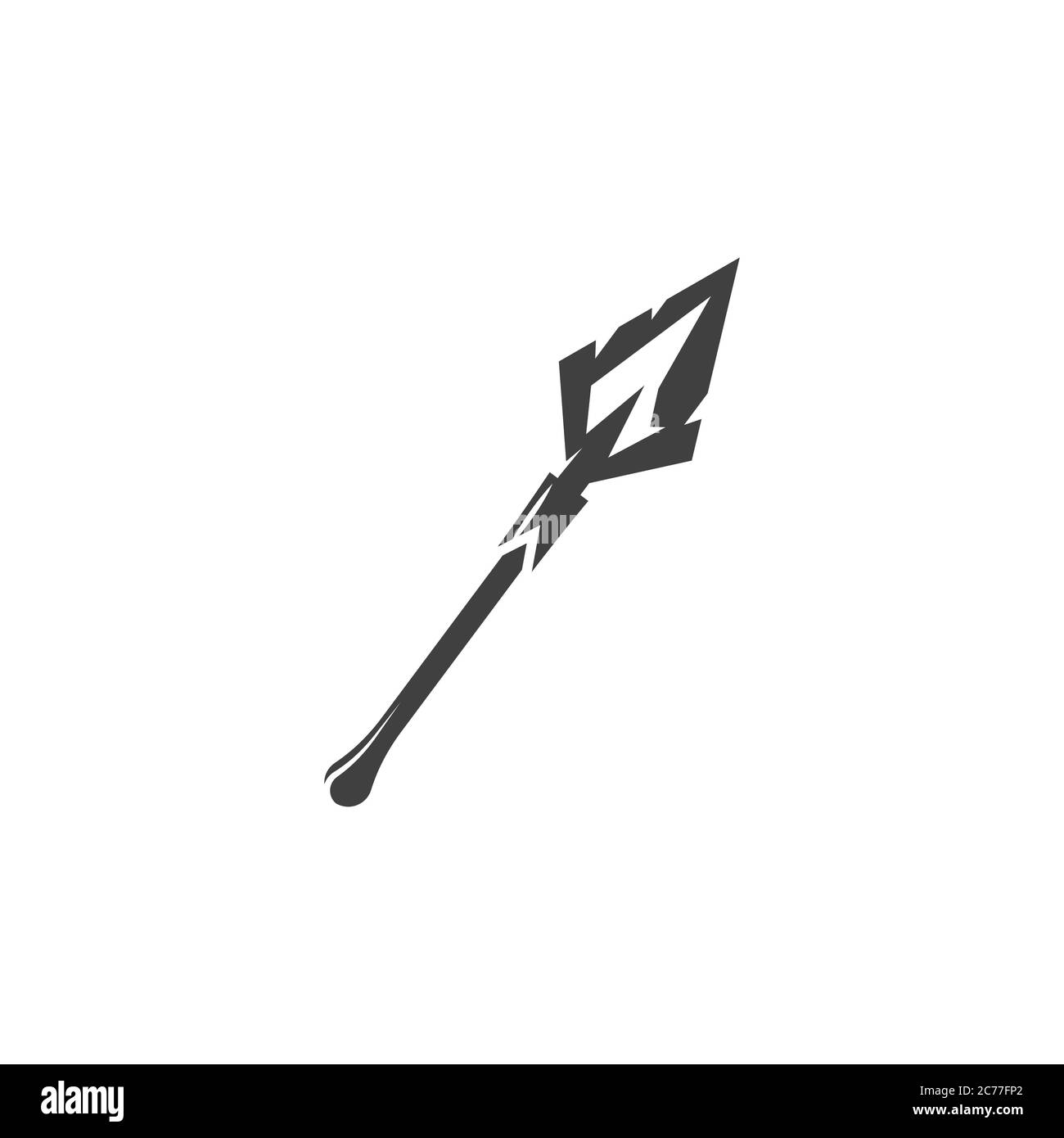 Spear vector illustration icon Template design Stock Vector Image & Art ...