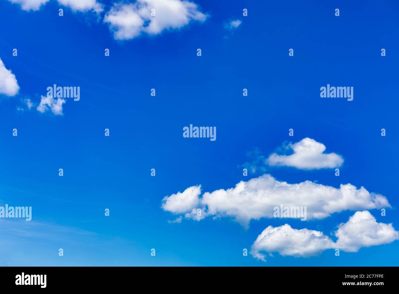 Blue sky with cloud background. With copy space for text or design ...