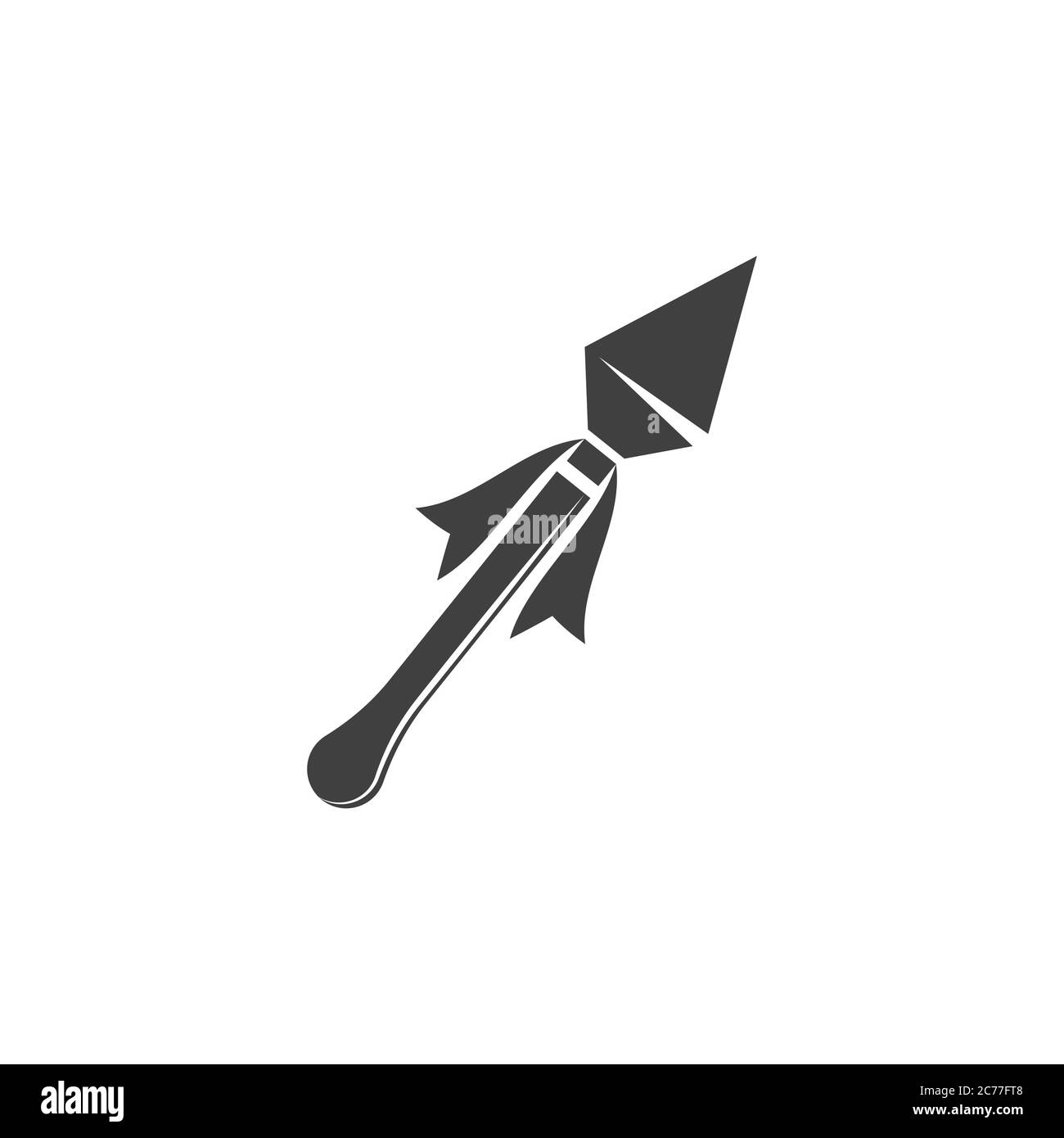 Spear vector illustration icon Template design Stock Vector Image & Art ...