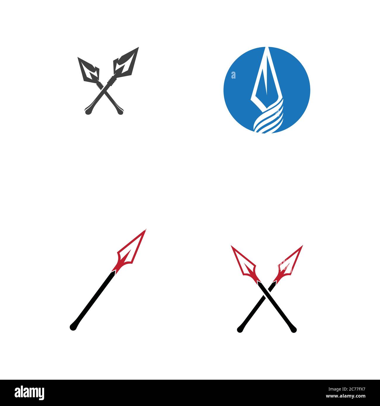 Spear vector illustration icon Template design Stock Vector Image & Art ...