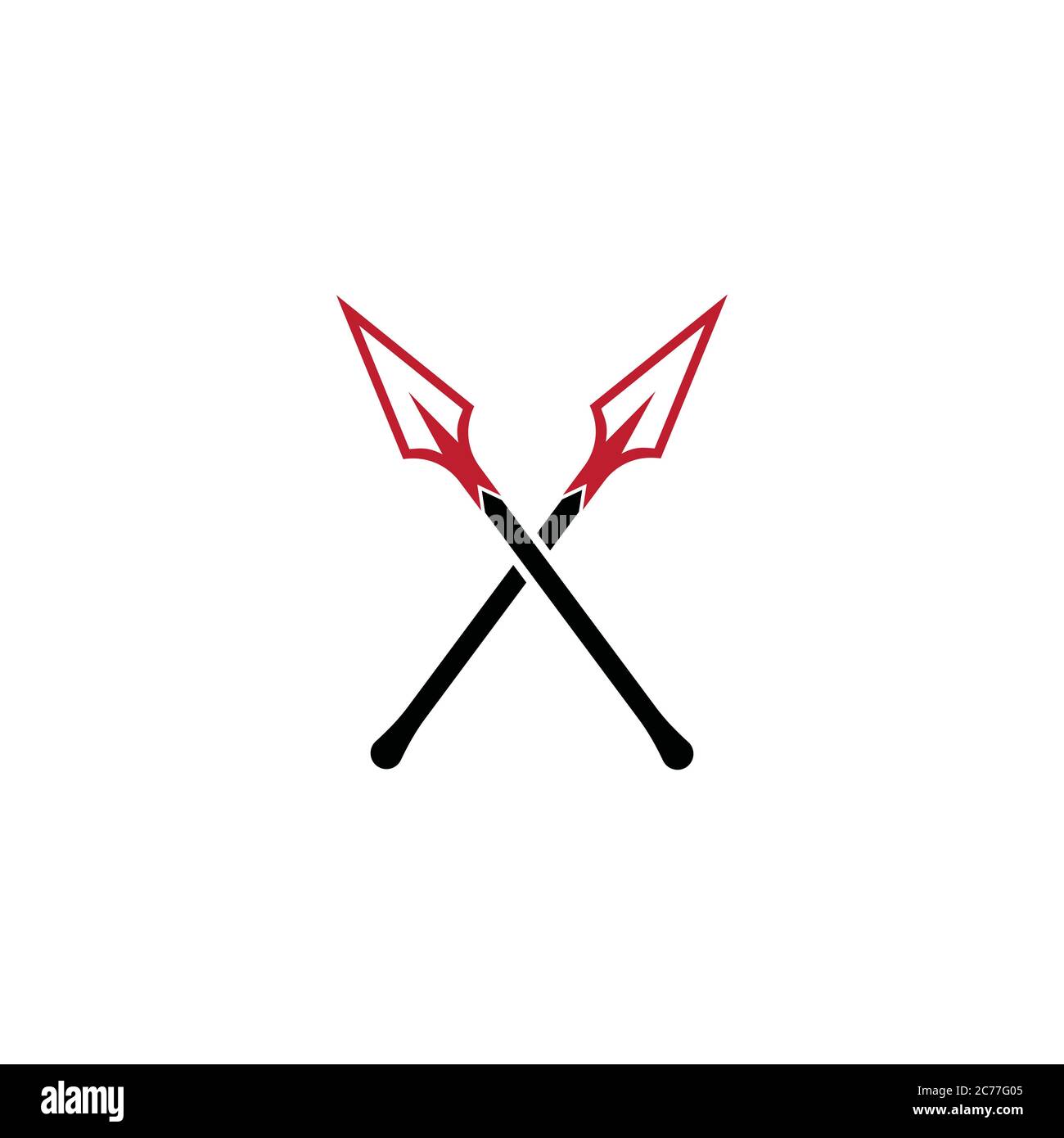 Spear vector illustration icon Template design Stock Vector Image & Art ...