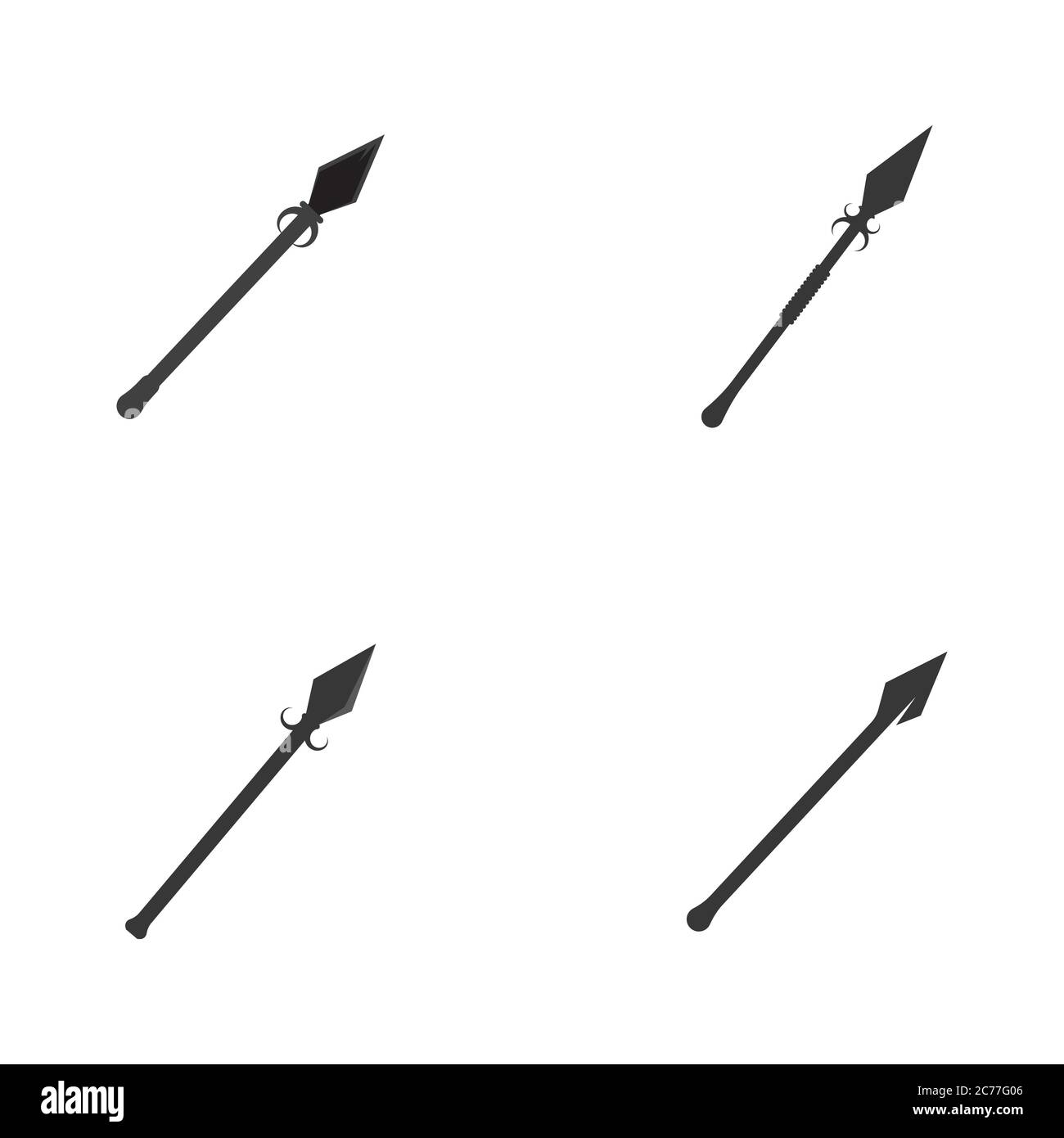 Spear vector illustration icon Template design Stock Vector Image & Art ...