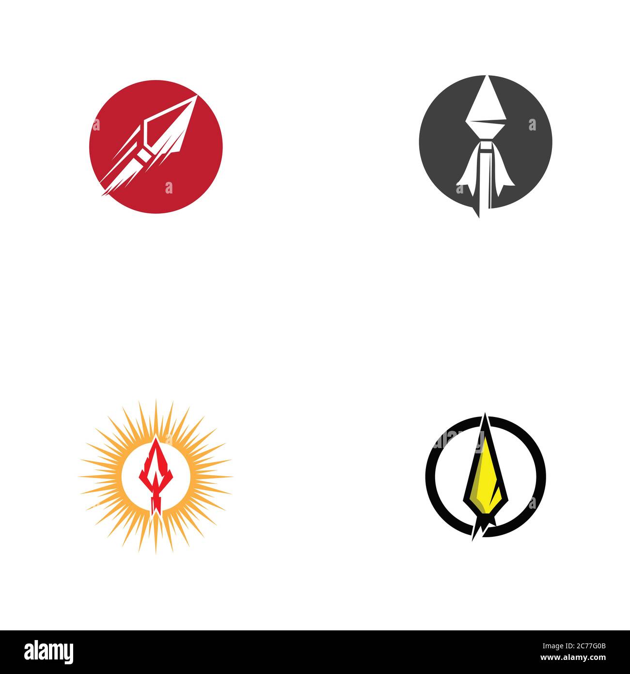 Spear vector illustration icon Template design Stock Vector Image & Art ...