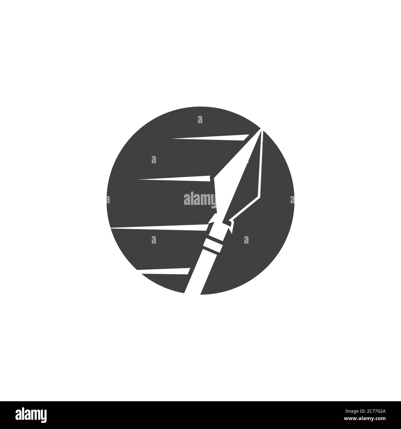 Spear vector illustration icon Template design Stock Vector Image & Art ...