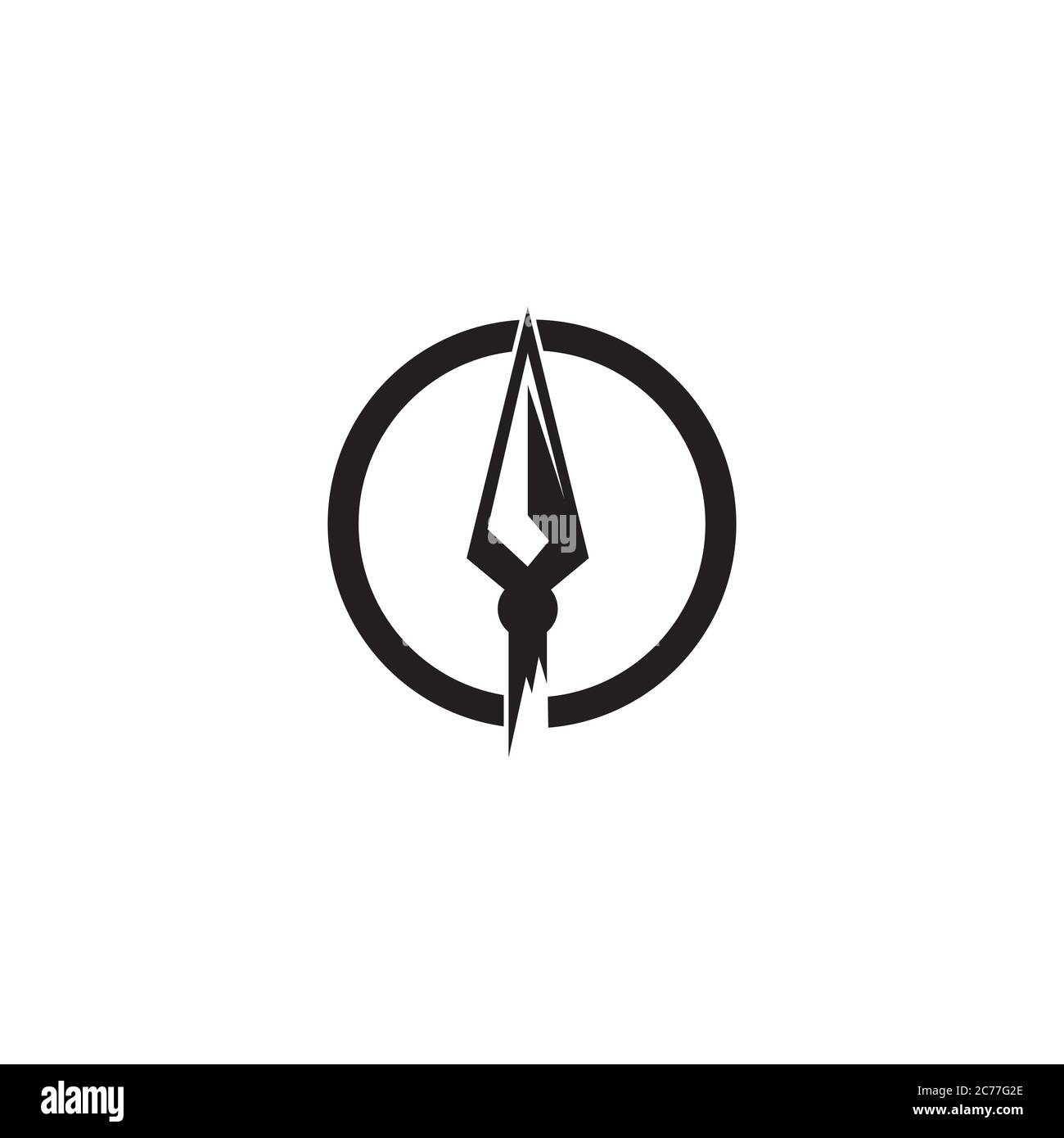 Spear vector illustration icon Template design Stock Vector Image & Art ...