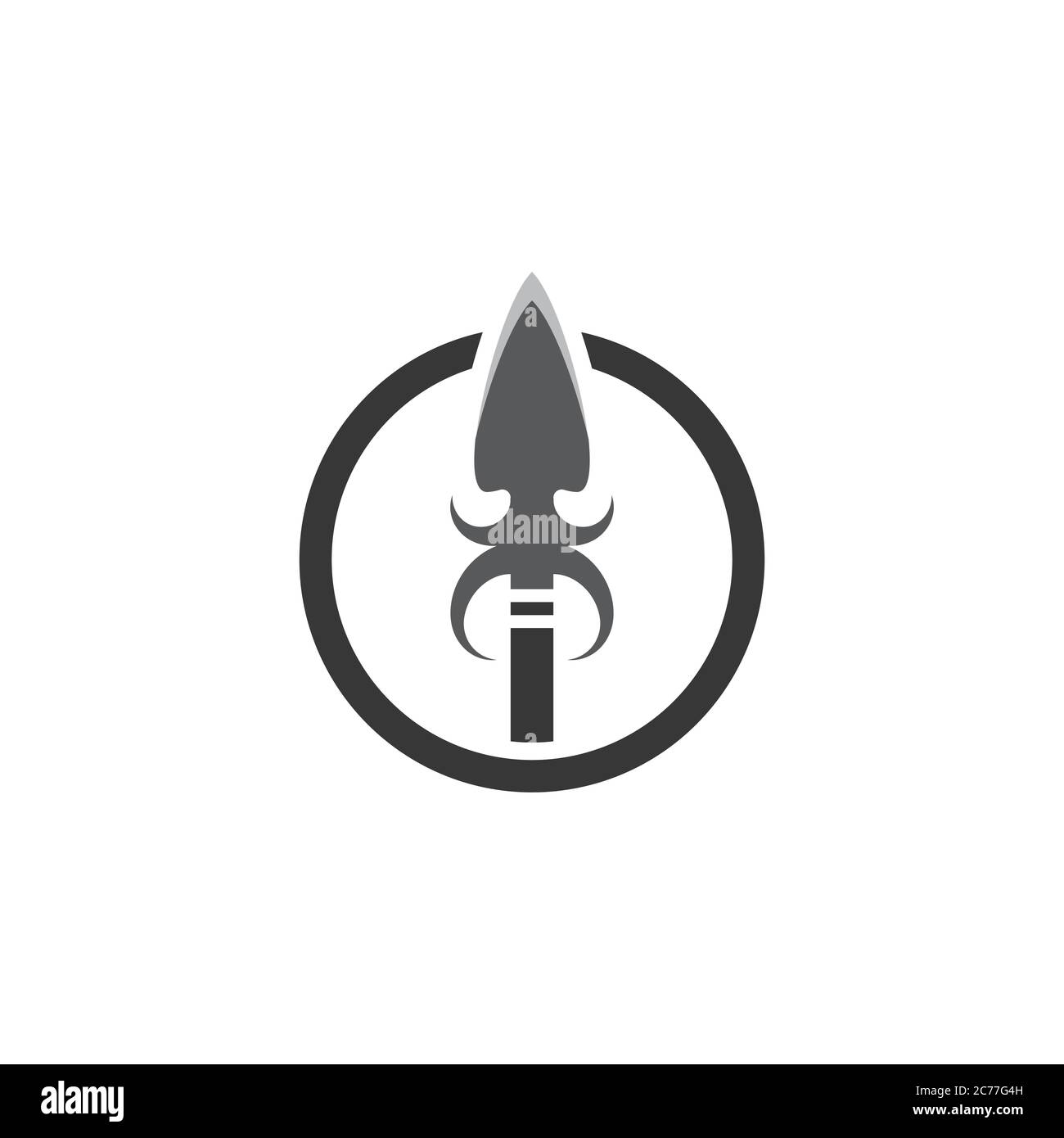 Spear vector illustration icon Template design Stock Vector Image & Art ...
