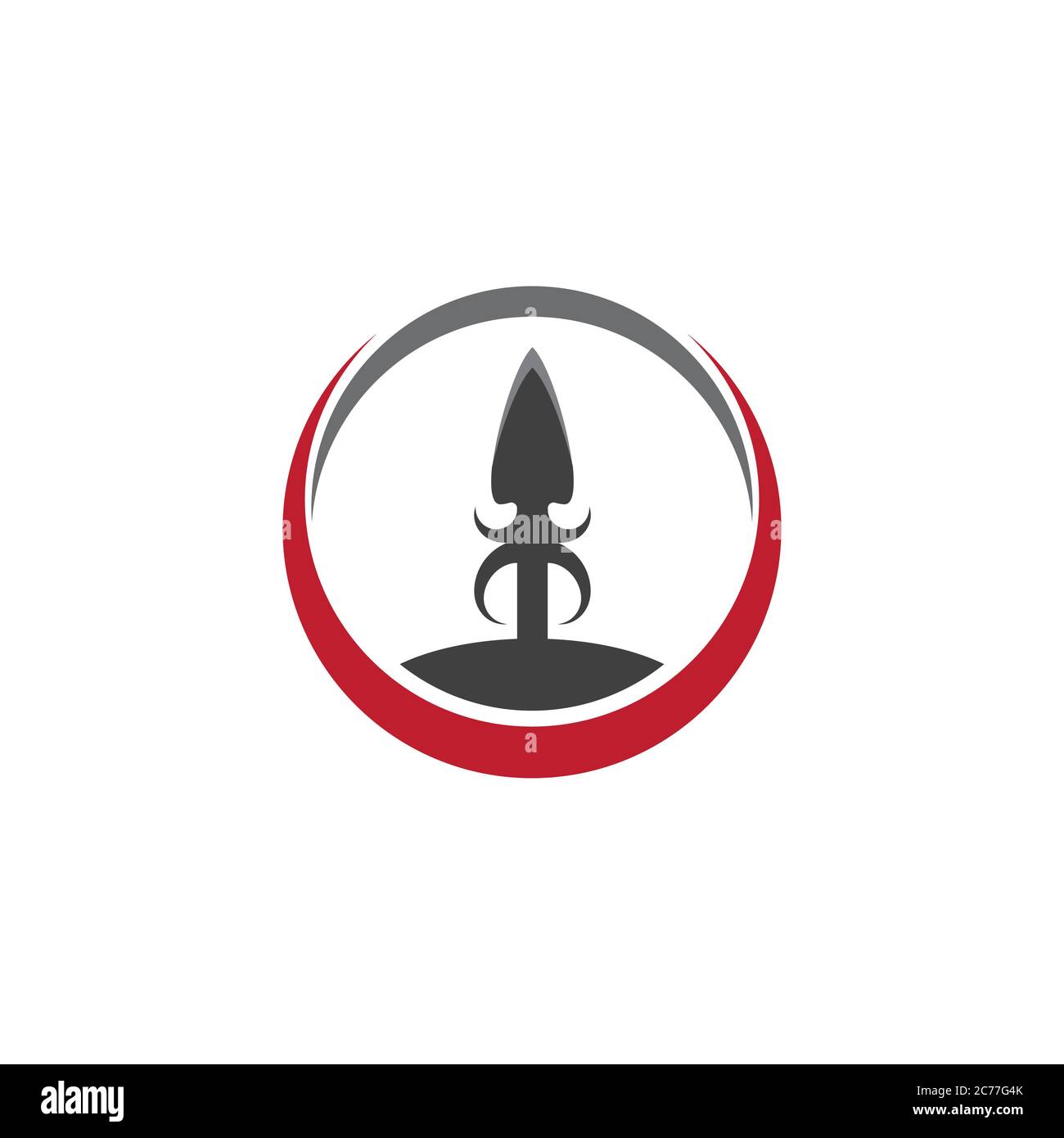Spear vector illustration icon Template design Stock Vector Image & Art ...