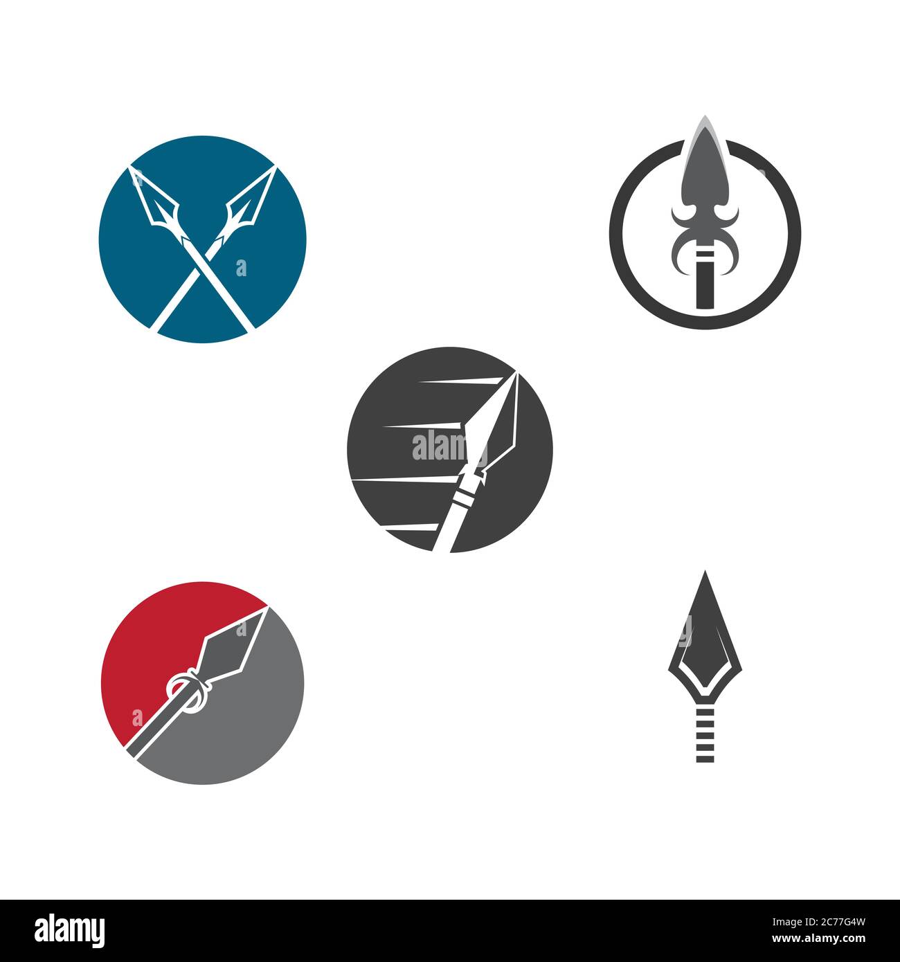 Spear vector illustration icon Template design Stock Vector Image & Art ...