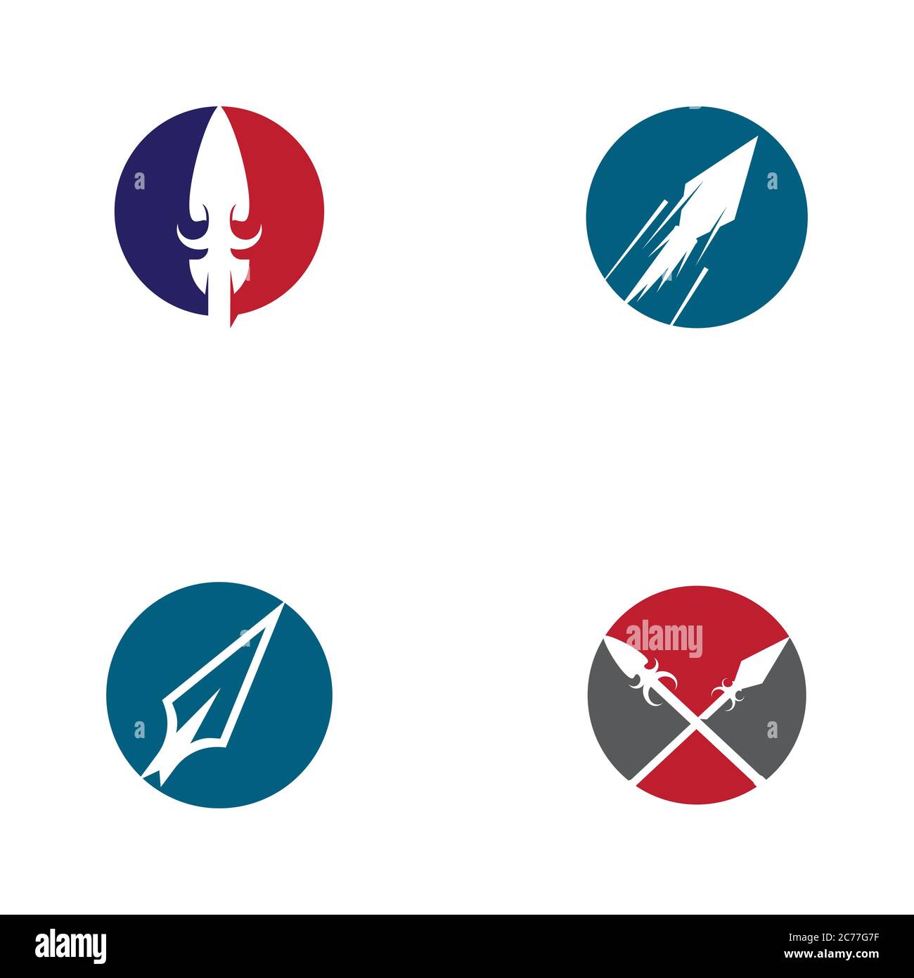 Spear vector illustration icon Template design Stock Vector Image & Art ...