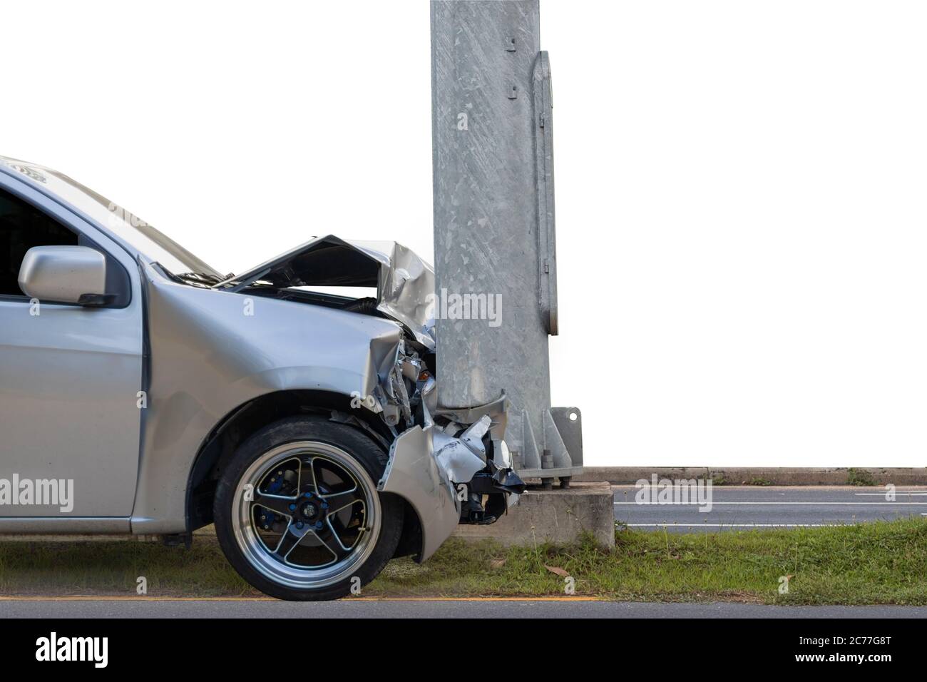 Broken utility pole hi-res stock photography and images - Alamy