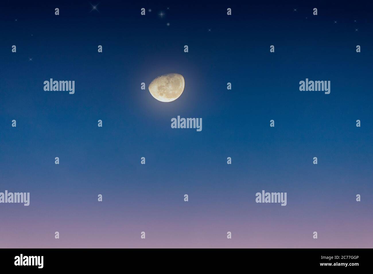 Romantic Half Moon Night