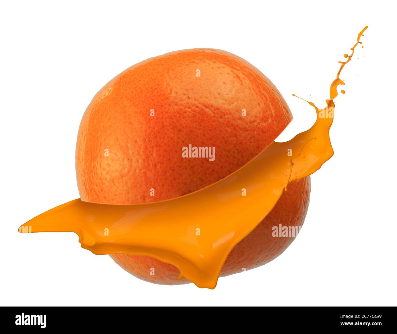 Orange juice flower on Cut Out Stock Images & Pictures - Alamy